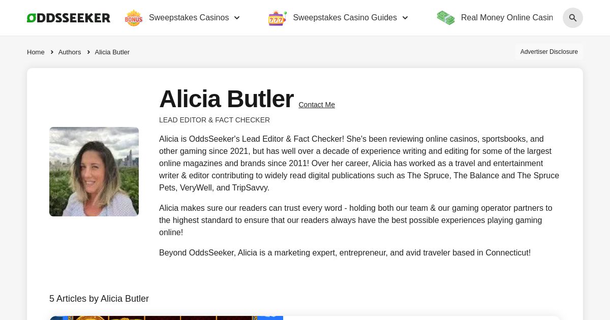 Alicia Butler - Lead Editor & Fact Checker