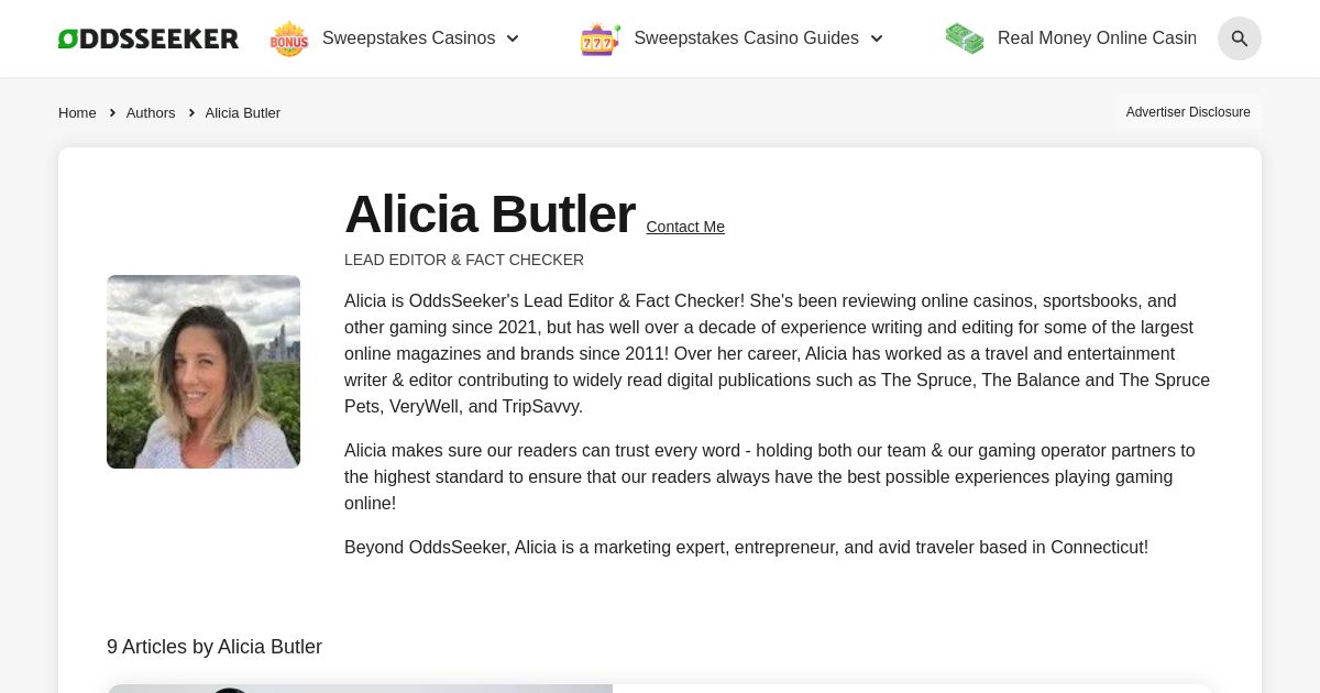 Alicia Butler - Lead Editor & Fact Checker