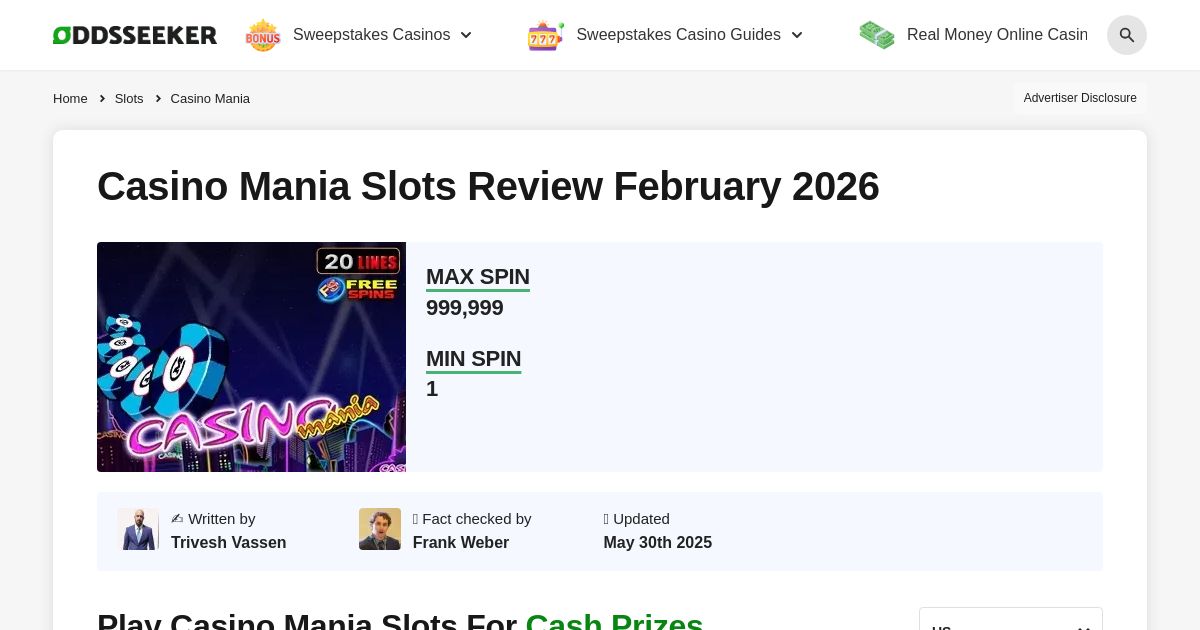 Casino Mania Slots Real Money