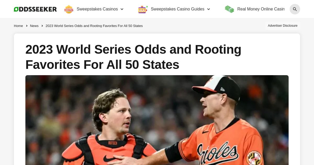 2023 World Series Odds and Rooting Favorites For 50 States