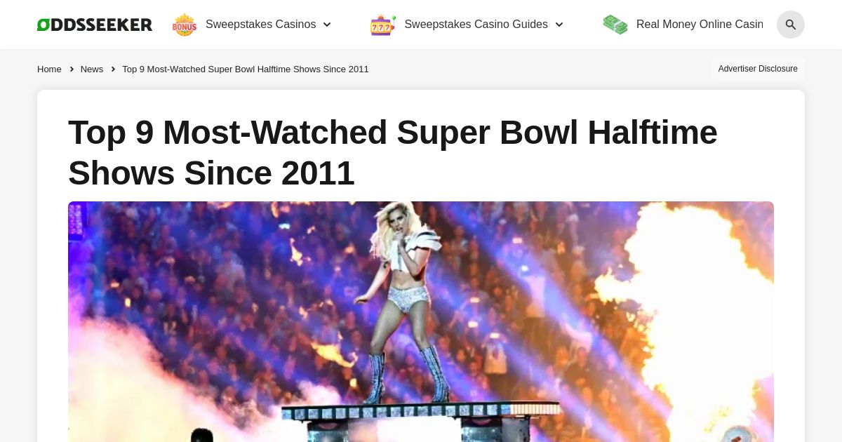Top 9 Most-Watched Super Bowl Halftime Shows (NEW RECORD 2023)