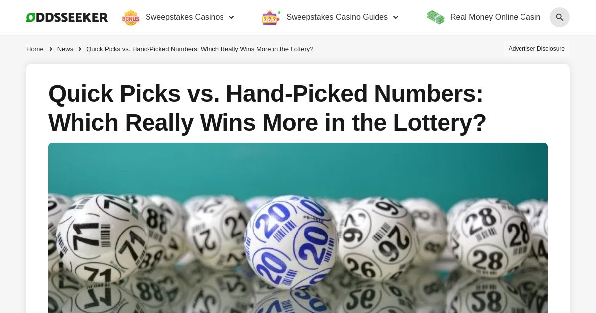 Quick Picks vs. Hand-Picked: Which Wins More?